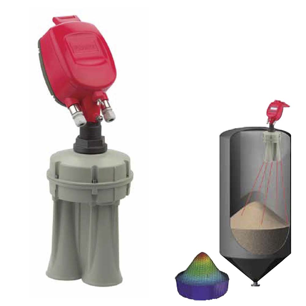 3d level scanner for silos